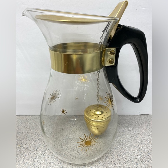 Pyrex | Kitchen | Pyrex Starburst Glass Teapot Decanter With Infuser ...